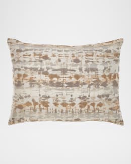 Fino Lino Linen & Lace Twilight Gold Standard Sham | Neiman Marcus
