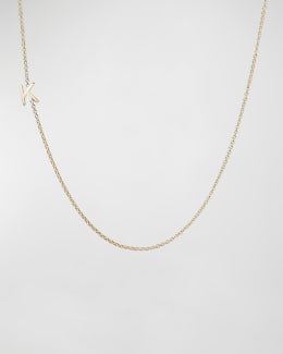 Maya Brenner Designs Mini 3-Letter Personalized Necklace, 14k White ...
