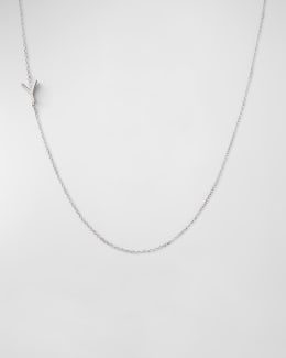 Maya Brenner Designs Mini 3-Letter Personalized Necklace, 14k White ...