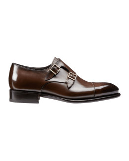 Santoni Men's Bankable Double-Monk Strap Loafers | Neiman Marcus