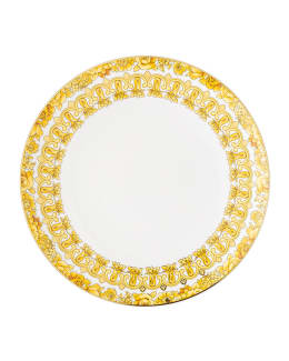 Versace Medusa Amplified Blue Coin Dinner Plate | Neiman Marcus