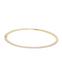 Ippolita 28-Stone Hinged Bangle in 18K Gold with Diamonds | Neiman Marcus