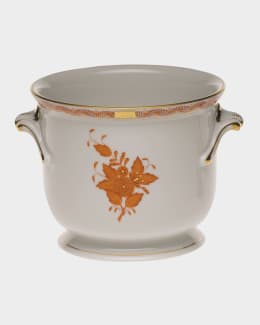 Herend Chinese Bouquet Rust Mini Cache Pot with Feet | Neiman Marcus