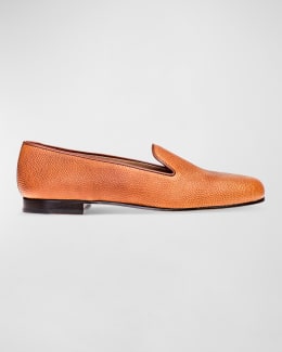 Stubbs and Wootton Men's Woven Straw Slippers | Neiman Marcus