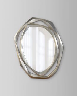 John-Richard Collection Deviare 60" Round Wall Mirror | Neiman Marcus