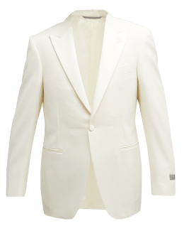 Brioni Men's Solid Wool Dinner Jacket | Neiman Marcus