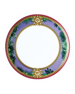 Versace Medusa Amplified Blue Coin Salad Plate | Neiman Marcus