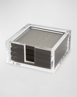 Tizo Lucite Coasters, Set of 4 | Neiman Marcus