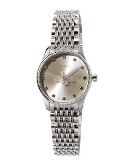 Gucci 36mm G-Timeless Bee Watch with Bracelet Strap, Gold/Silver ...