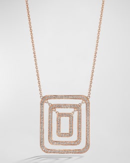 Mimi So 18K Yellow Gold Phoenix Wavy Necklace with Medium Pave Diamonds ...