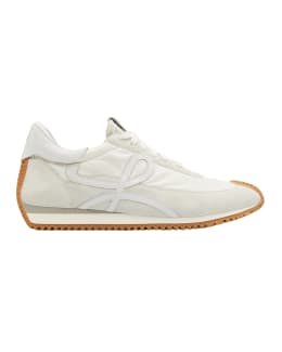 Loewe Men's Nylon and Suede Flow Runner Sneakers | Neiman Marcus