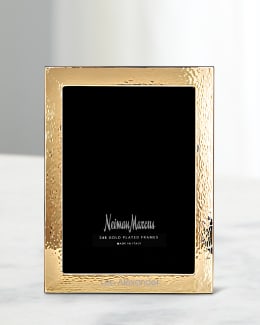 Hammered 24K Gold-Plated Personalized Picture Frame, 4x6 | Neiman Marcus