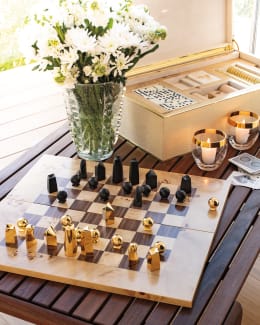 AERIN Faux Shagreen Bridge Set | Neiman Marcus