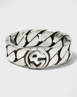 Gucci Diamond Interlocking G Ring | Neiman Marcus