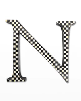 MacKenzie-Childs Courtly Check Letter - A | Neiman Marcus