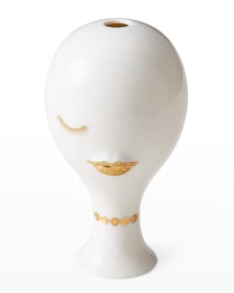 Jonathan Adler Gilded Muse Gala Round Vase | Neiman Marcus