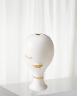 Jonathan Adler Gilded Muse Gala Round Vase | Neiman Marcus