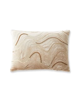 Callisto Home Silver Beaded Decorative Pillow | Neiman Marcus