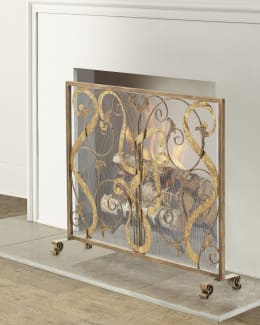 Bird Accent Fire Screen | Neiman Marcus