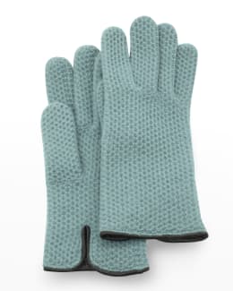 Portolano Cashmere-Lined Napa Leather Gloves | Neiman Marcus