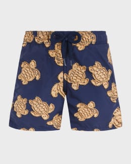 Vilebrequin Boy's Micro Multicolor Turtle Swim Trunks, Size 2-14 ...