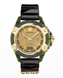 Versace Men's Icon Active Silicone Chronograph Watch, 44mm | Neiman Marcus