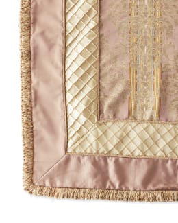 Austin Horn Collection Imperial Button Velvet Pillow, 20" Square ...