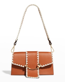 STRATHBERRY Mini Crescent Leather Shoulder Bag | Neiman Marcus