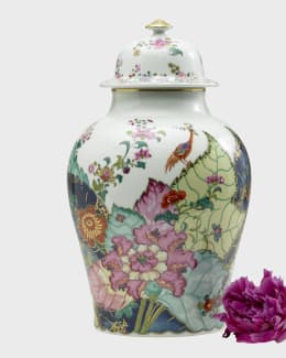 Mottahedeh Tobacco Leaf Cachepot - Large | Neiman Marcus