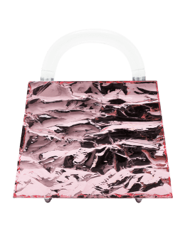 L'Afshar Eva Crushed Ice Top-Handle Bag | Neiman Marcus