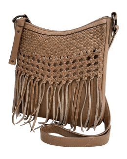 Frye Melissa Woven Fringe Swing Shoulder Bag | Neiman Marcus