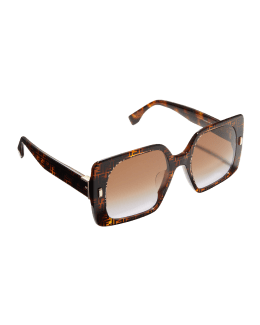 Fendi Geometric Square Acetate Sunglasses | Neiman Marcus