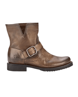 Frye Veronica Leather Zip Booties | Neiman Marcus