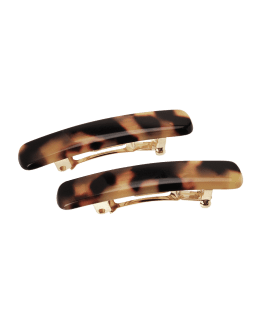 France Luxe Mini Classic Rectangle Barrettes, Set of 2 | Neiman Marcus