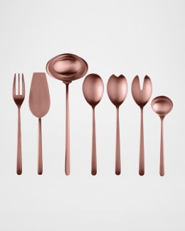 Mepra Due 7-Piece Flatware Set - Ice Bronze | Neiman Marcus