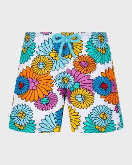 Vilebrequin Boy's Micro Multicolor Turtle Swim Trunks, Size 2-14 ...