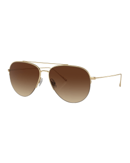 Dolce&Gabbana DG Acetate & Metal Aviator Sunglasses | Neiman Marcus
