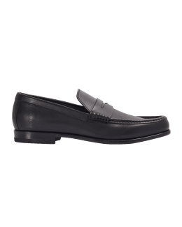 John Lobb Men's Iconic Leather Penny Loafers | Neiman Marcus