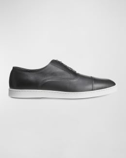 Allen Edmonds Men's Alpha Low-Top Leather Sneakers | Neiman Marcus