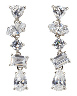 Golconda by Kenneth Jay Lane Multi Cubic Zirconia with Middle Floral ...