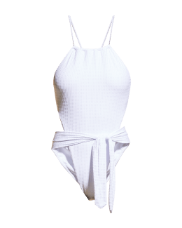 PQ Swim Alex Halter One-Piece Swimsuit | Neiman Marcus