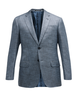 Stefano Ricci Men's Plaid Wool-Blend Sport Coat | Neiman Marcus