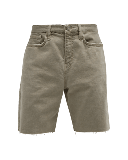 FRAME Men's L'Homme Cut-Off Denim Shorts | Neiman Marcus