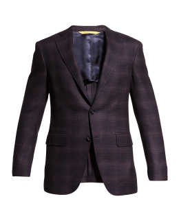 Canali Men's Wool Step-Weave Sport Coat | Neiman Marcus