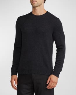 Ralph Lauren Purple Label Men's Cashmere Crew Sweater | Neiman Marcus