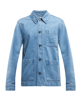 Diesel Men's D-Barcy-Rs Denim Trucker Jacket | Neiman Marcus