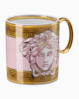 Versace Medusa Amplified Orange Coin Mug With Handle | Neiman Marcus