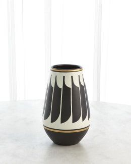 Global Views Sgraffito Vase - Large | Neiman Marcus