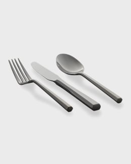 Hampton Forge 20-Piece Mirabella Satin Gunmetal Flatware Set | Neiman ...