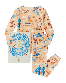 Books To Bed Girl's Flora And The Flamingo Pajama Book Set, Size 2-6 ...